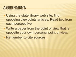 Understanding point of view | PPTX