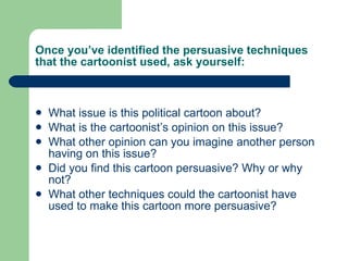 Understanding political cartoons | PPT