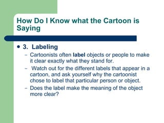Understanding political cartoons | PPT
