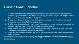 Understanding Ponzi Schemes With MoRE 2.0 Conference | PPTX