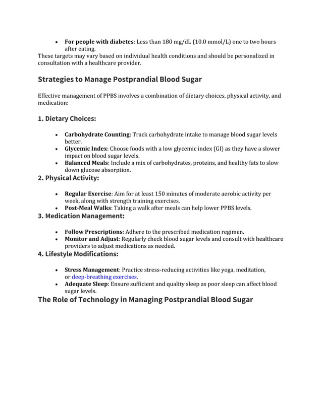Postprandial Blood Sugar: Levels, Tests, and What They Mean | The ...
