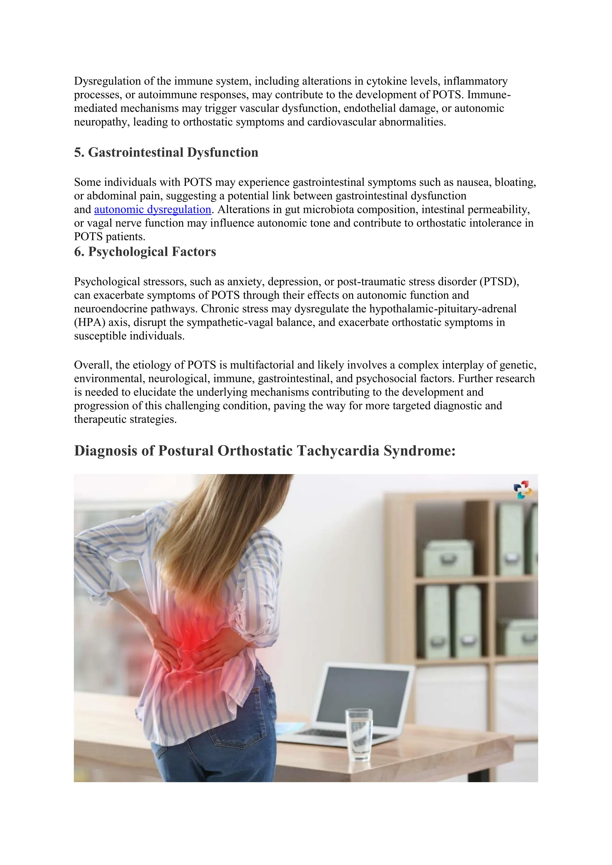 Postural Orthostatic Tachycardia Syndrome: Symptoms, Causes, and ...