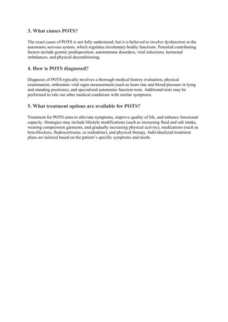 Postural Orthostatic Tachycardia Syndrome: Symptoms, Causes, and ...