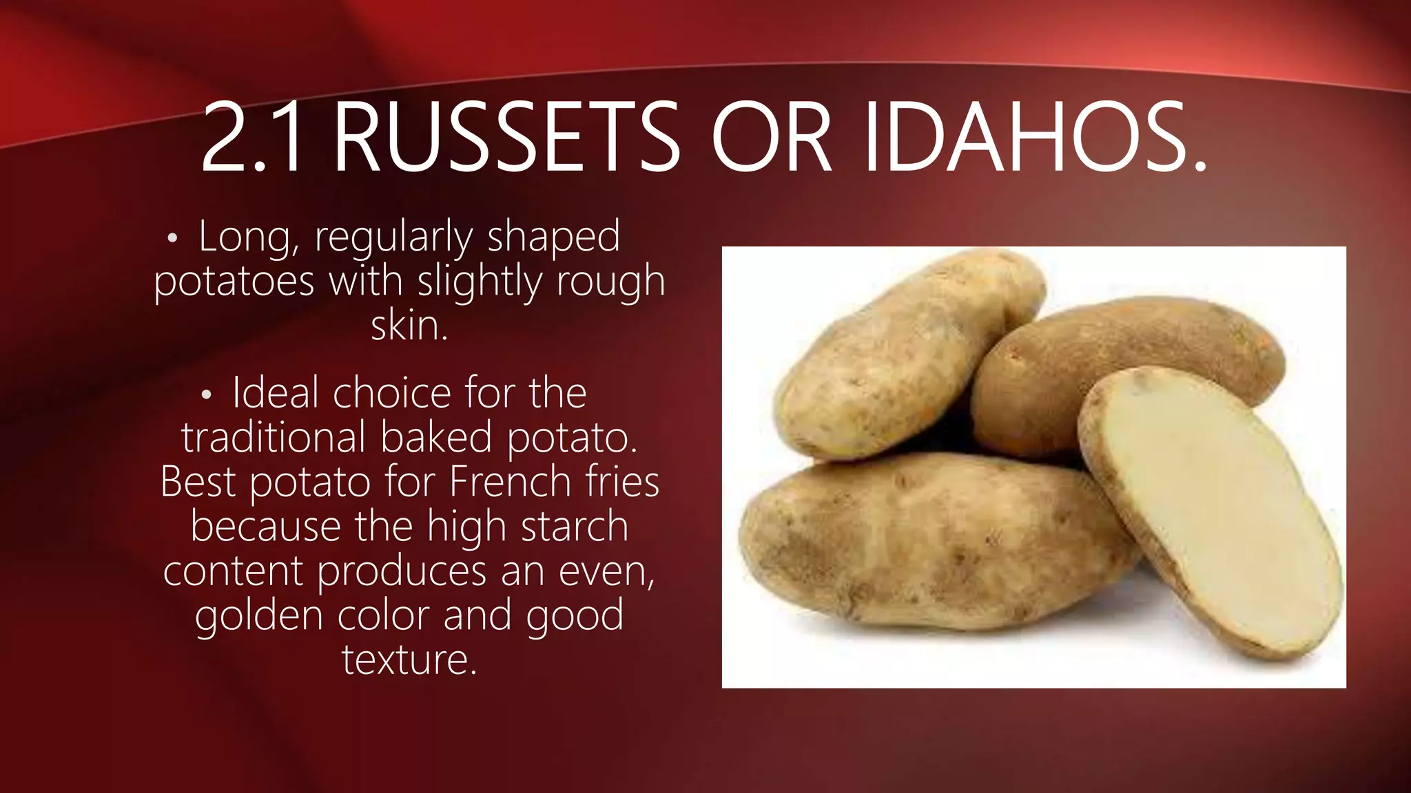 Understanding potatoes grade 10 | PPTX | Cooking | Food & Drink