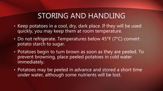 Understanding potatoes grade 10 | PPTX | Cooking | Food & Drink