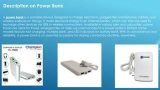 Compact & Reliable Power Bank for Travel | PPTX