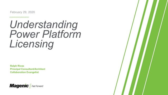 Understanding power platform licensing feb 2020 | PPTX