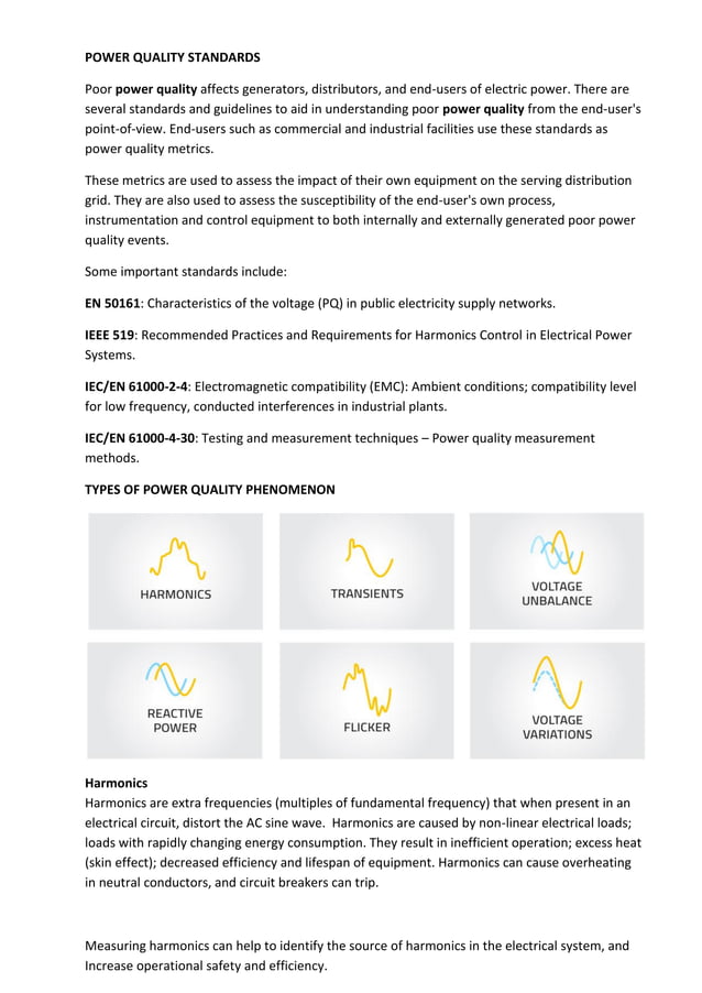 UNDERSTANDING POWER QUALITY AND ITS IMPORTANCE | PDF