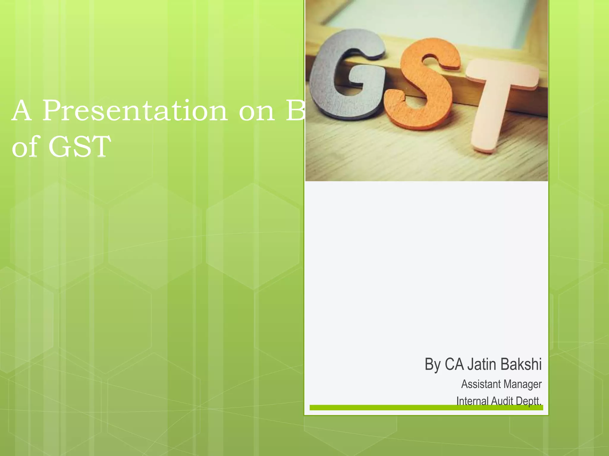 Understanding practical aspects of gst | PPTX