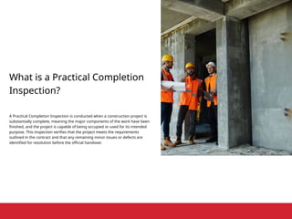 Understanding Practical Completion Inspection: Key to a Successful ...
