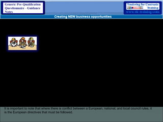 Understanding Pre Qualification Questionnaires | PPT