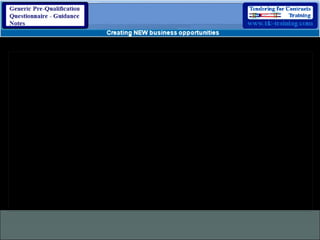 Understanding Pre Qualification Questionnaires | PPT