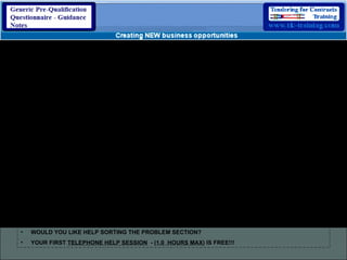 Understanding Pre Qualification Questionnaires | PPT