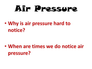 Understanding pressure | PPTX