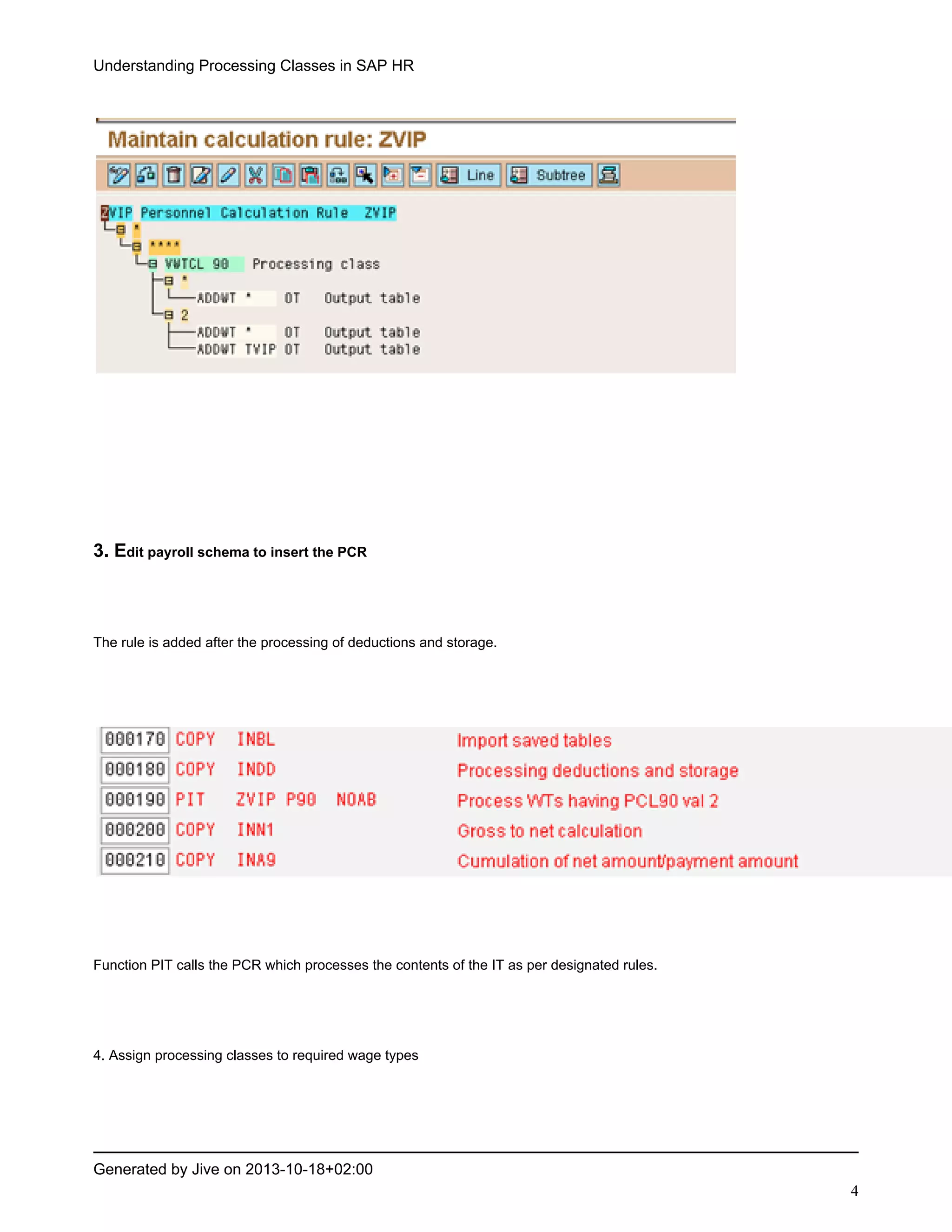 Understanding processing classes in sap | PDF