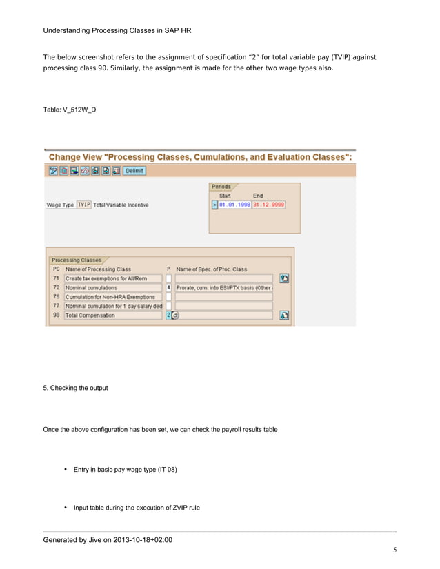 Understanding processing classes in sap | PDF