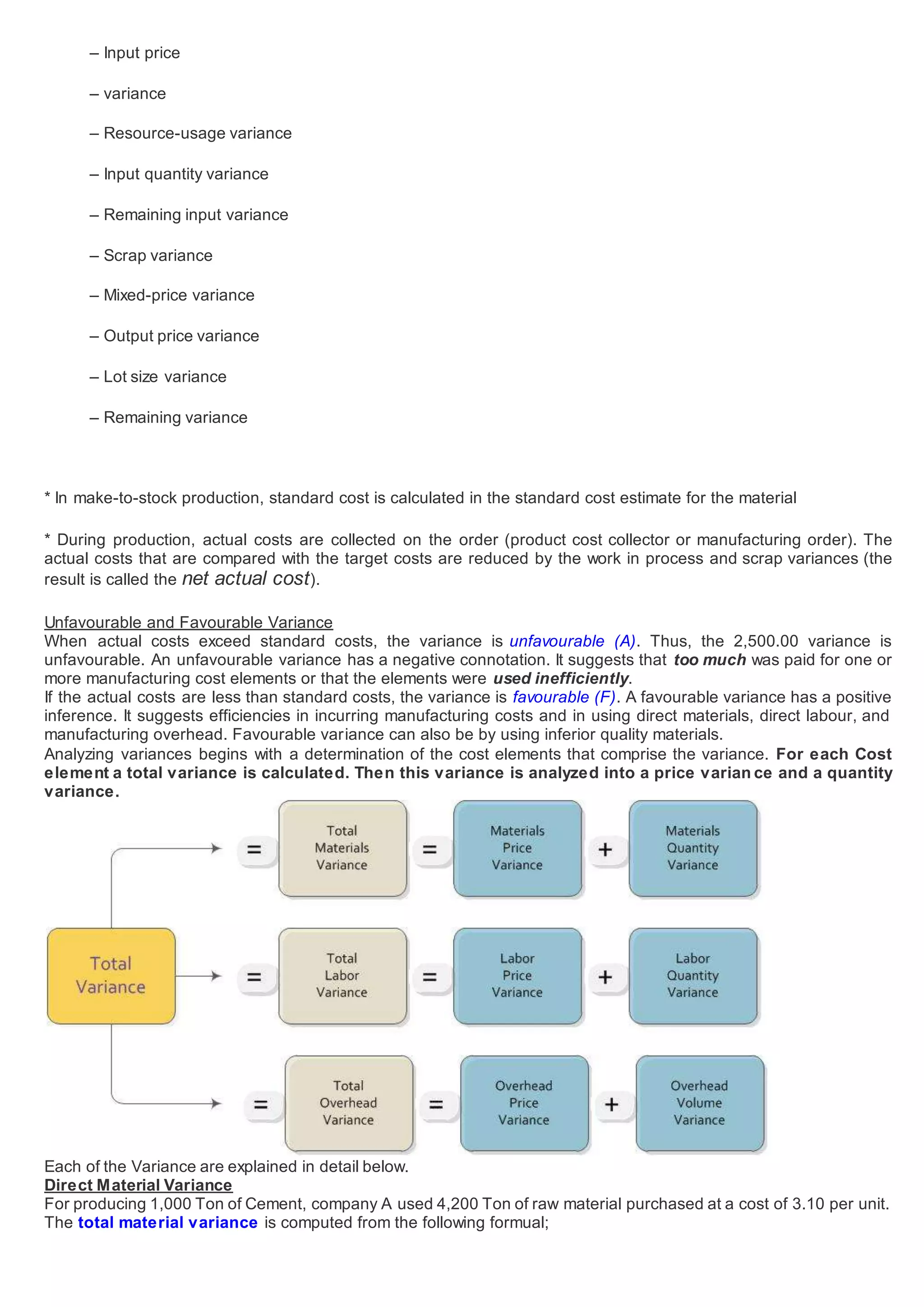Understanding Sap Production Order Variance Docx