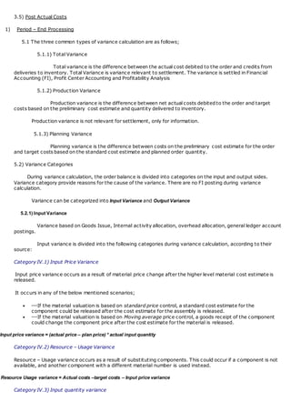 Understanding SAP production order variance | DOCX