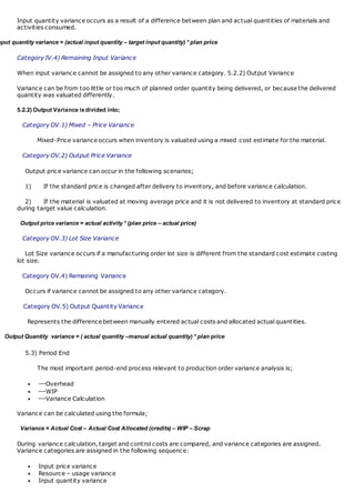 Understanding SAP production order variance | DOCX