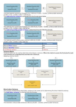 Understanding SAP production order variance | DOCX