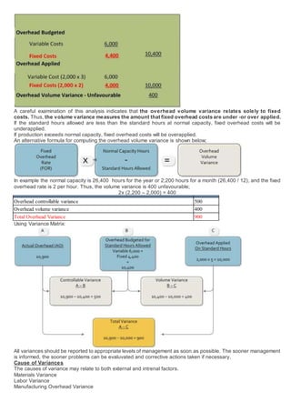 Understanding SAP production order variance | DOCX