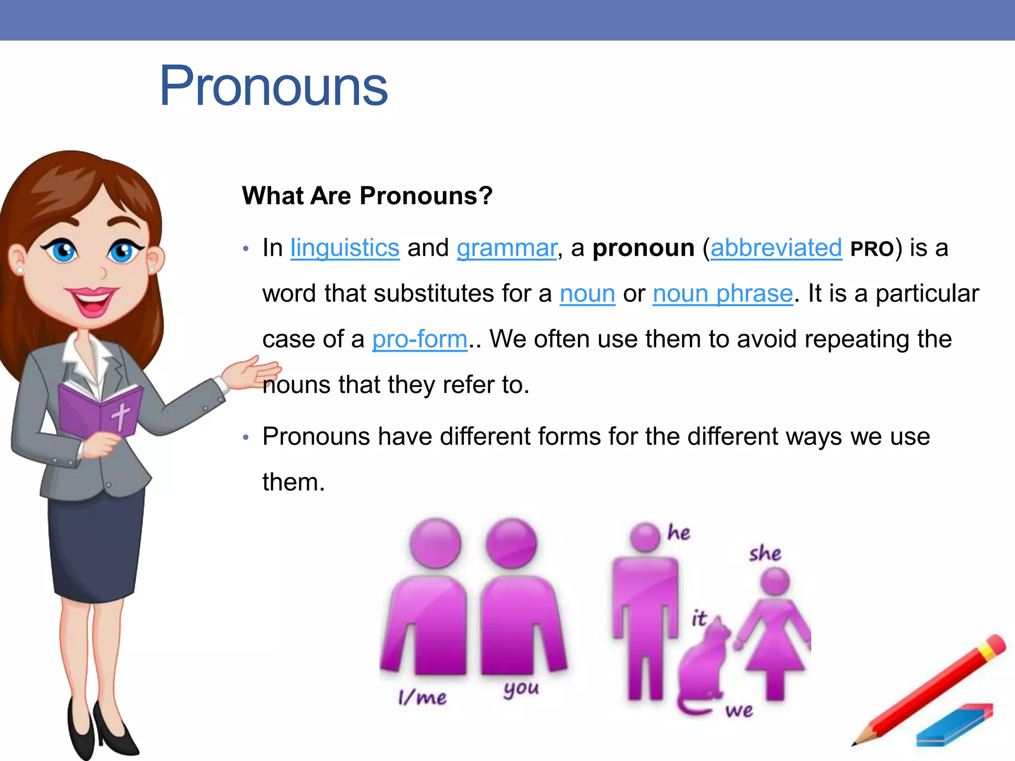 Understanding pronouns | PPTX