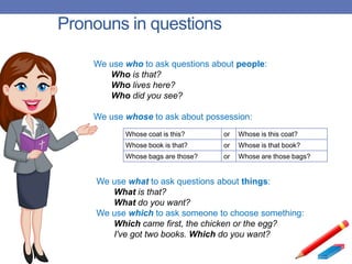 Understanding pronouns | PPTX
