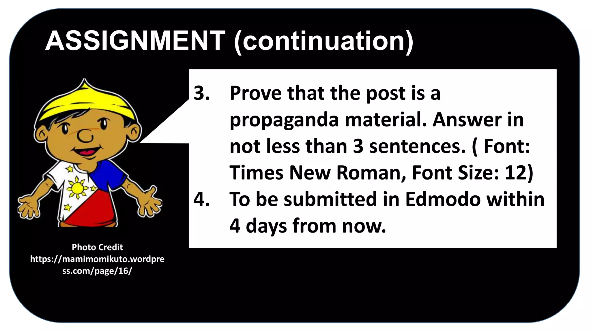 Understanding Propaganda Media and Information Literacy | PPTX