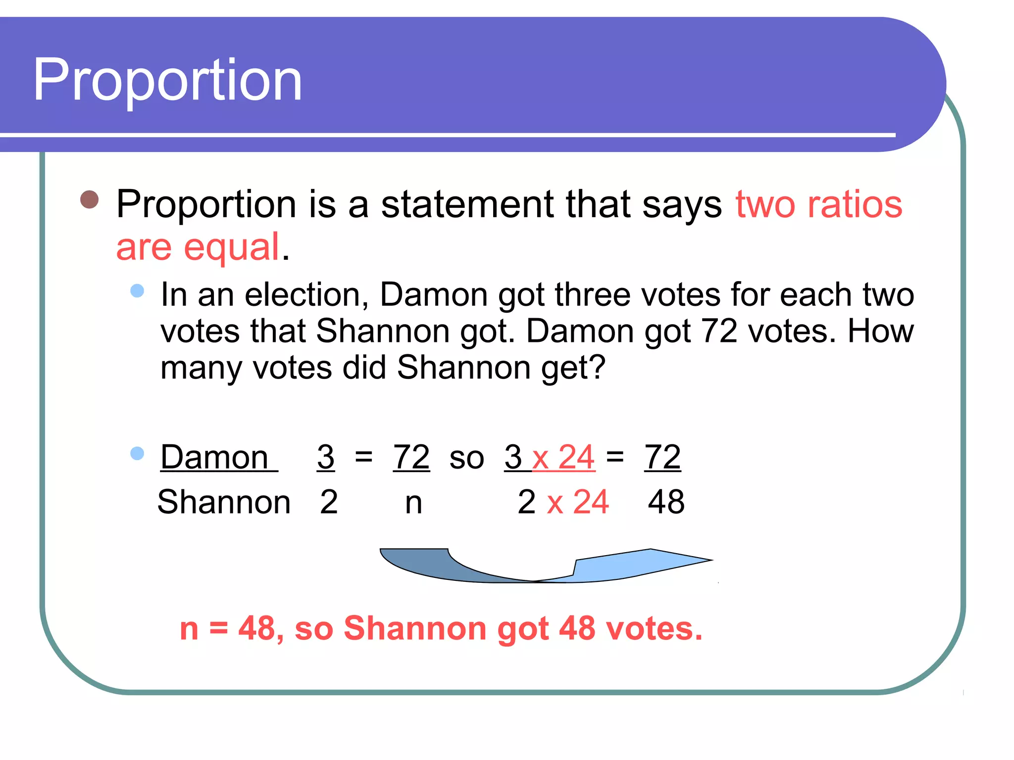 Understanding proportion | PPT