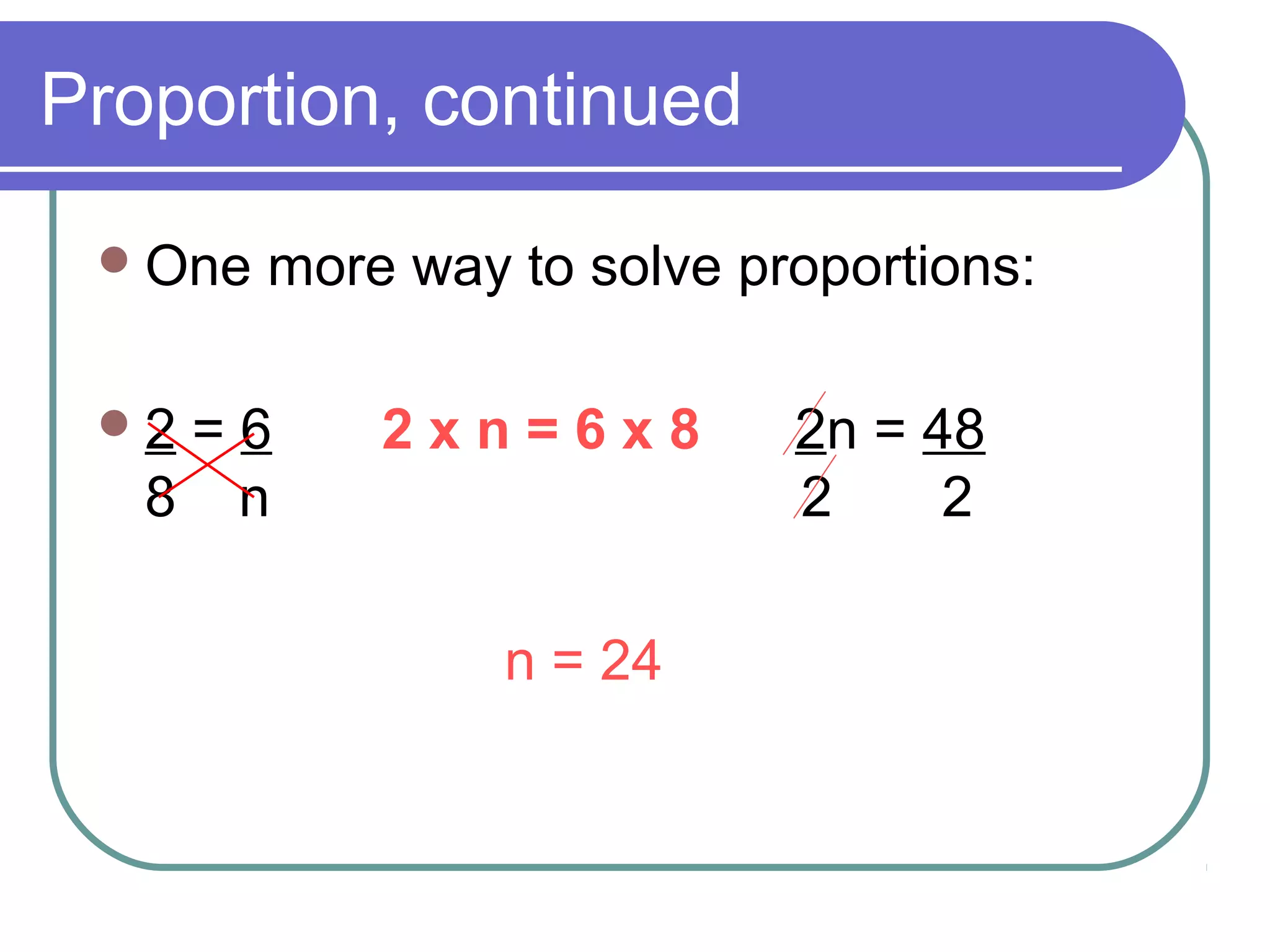 Understanding proportion | PPT
