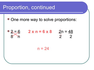 Understanding proportion | PPT