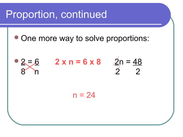 Understanding proportion | PPT