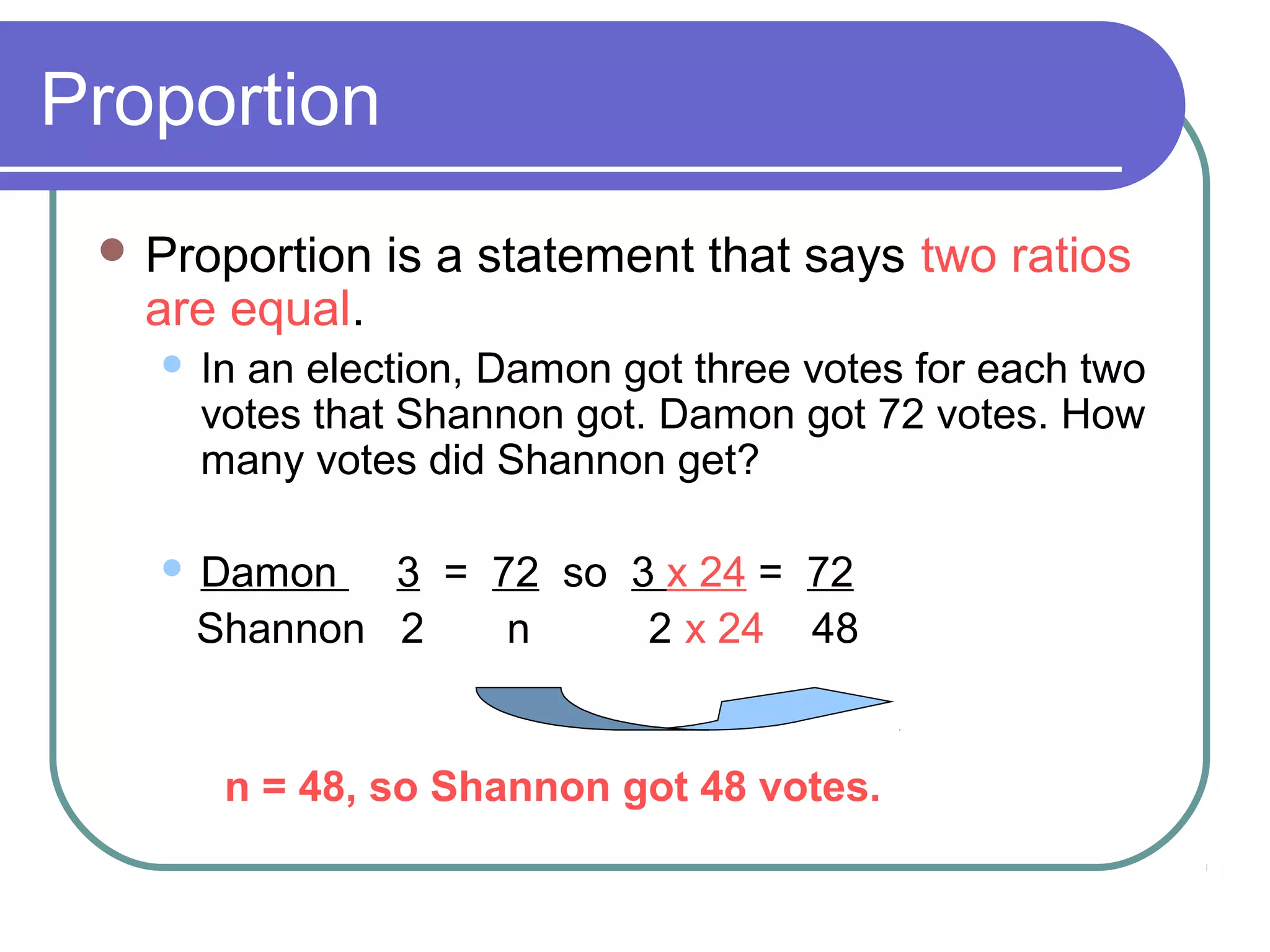 Understanding proportion | PPT
