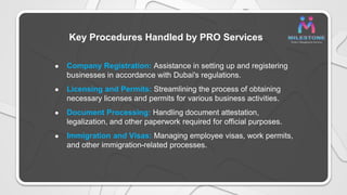 Understanding PRO Services in Dubai: Procedures and Benefits | PPTX