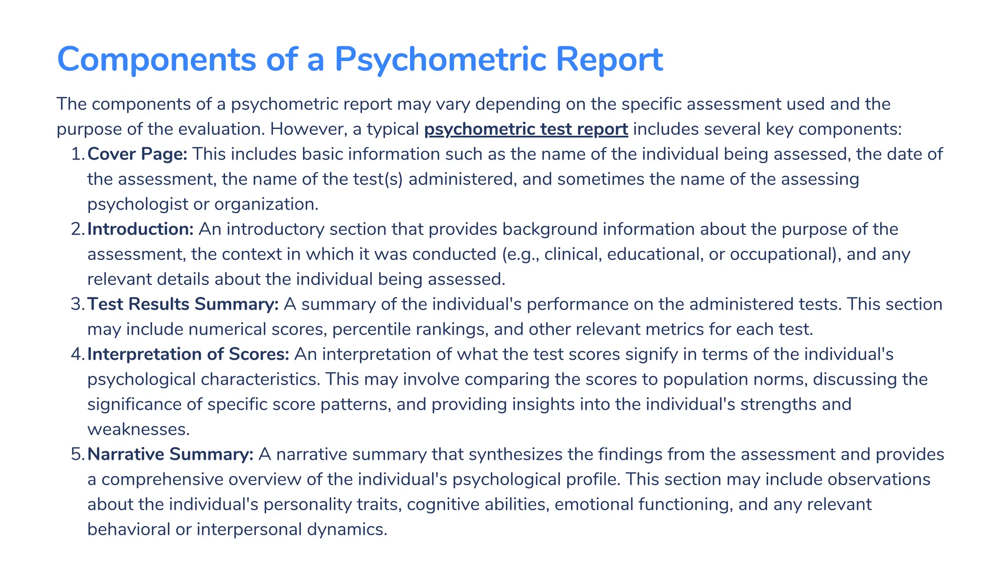 Understanding Psychometric Reports: Unveiling Insights into Personality ...