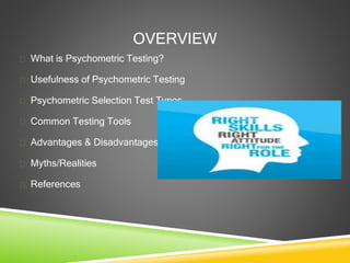 Understanding psychometric testing | PPTX