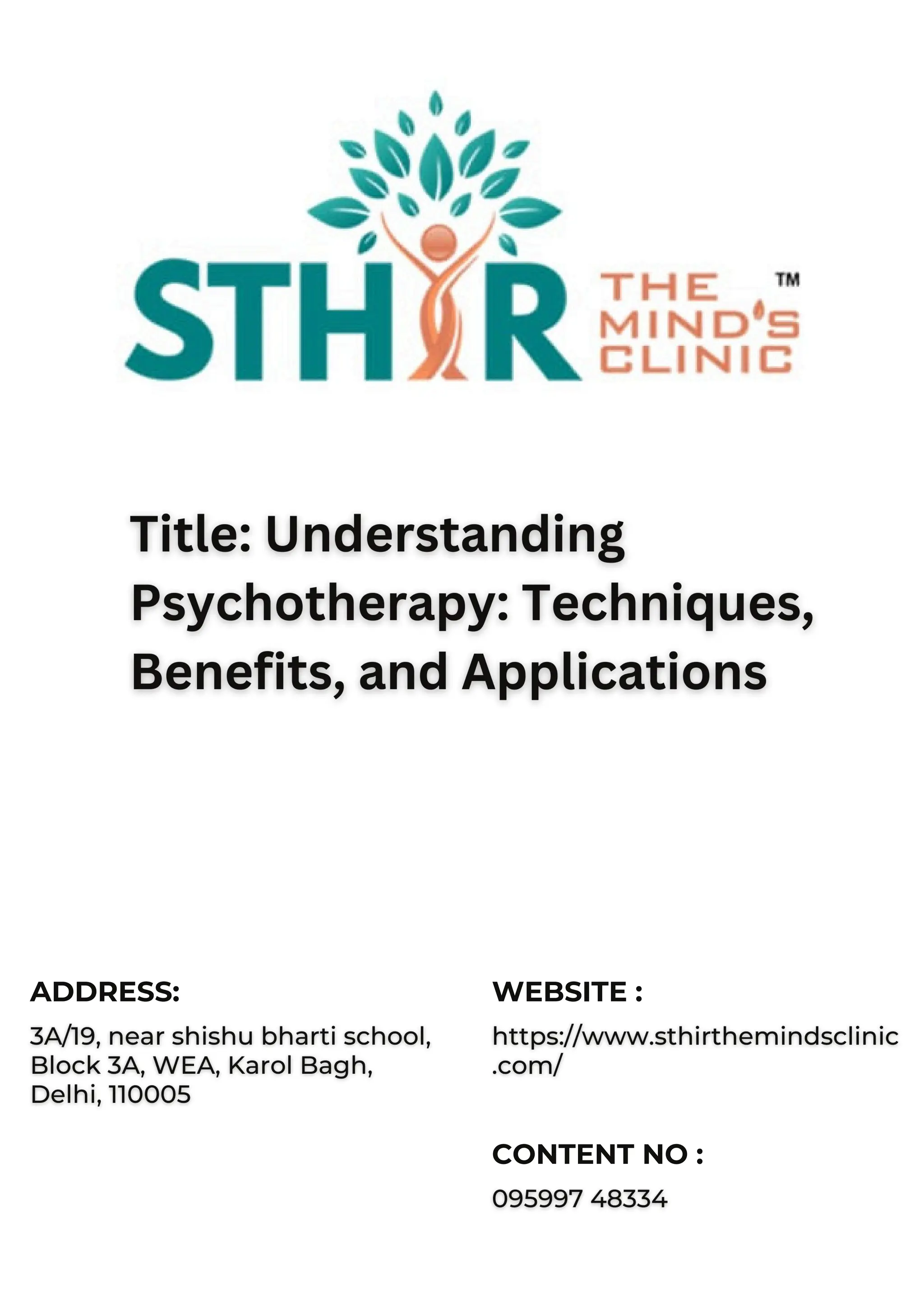 Understanding Psychotherapy Techniques, Benefits, and Applications.pdf