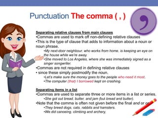 Understanding punctuations | PPT