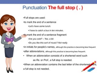 Understanding punctuations | PPT