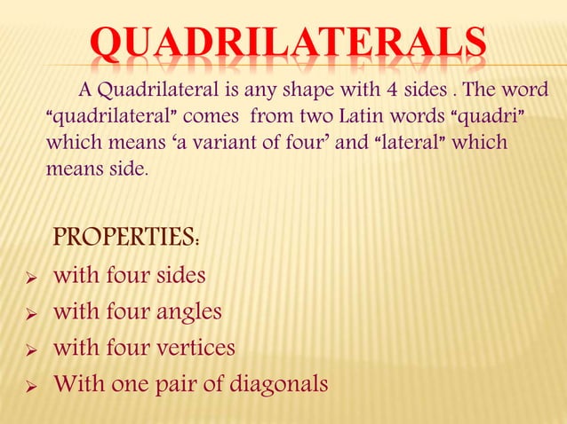 Understanding Quadrilaterals Class 8 | PPTX