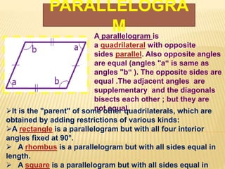 Understanding Quadrilaterals Class 8 | PPTX