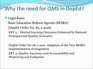 Understanding Quality Assurance and Accountability Framework (QAAF) | PPT