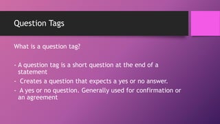 Understanding question tags | PPTX