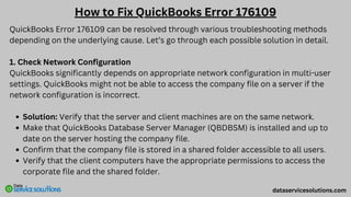 Understanding QuickBooks Error 176109 Causes and Solutions | PDF