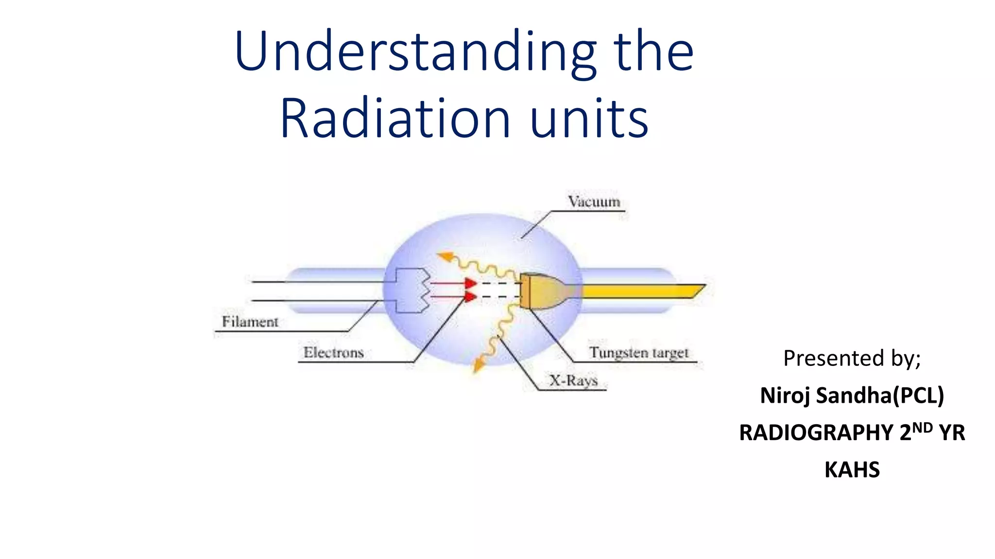 Understanding radiation units | PPTX