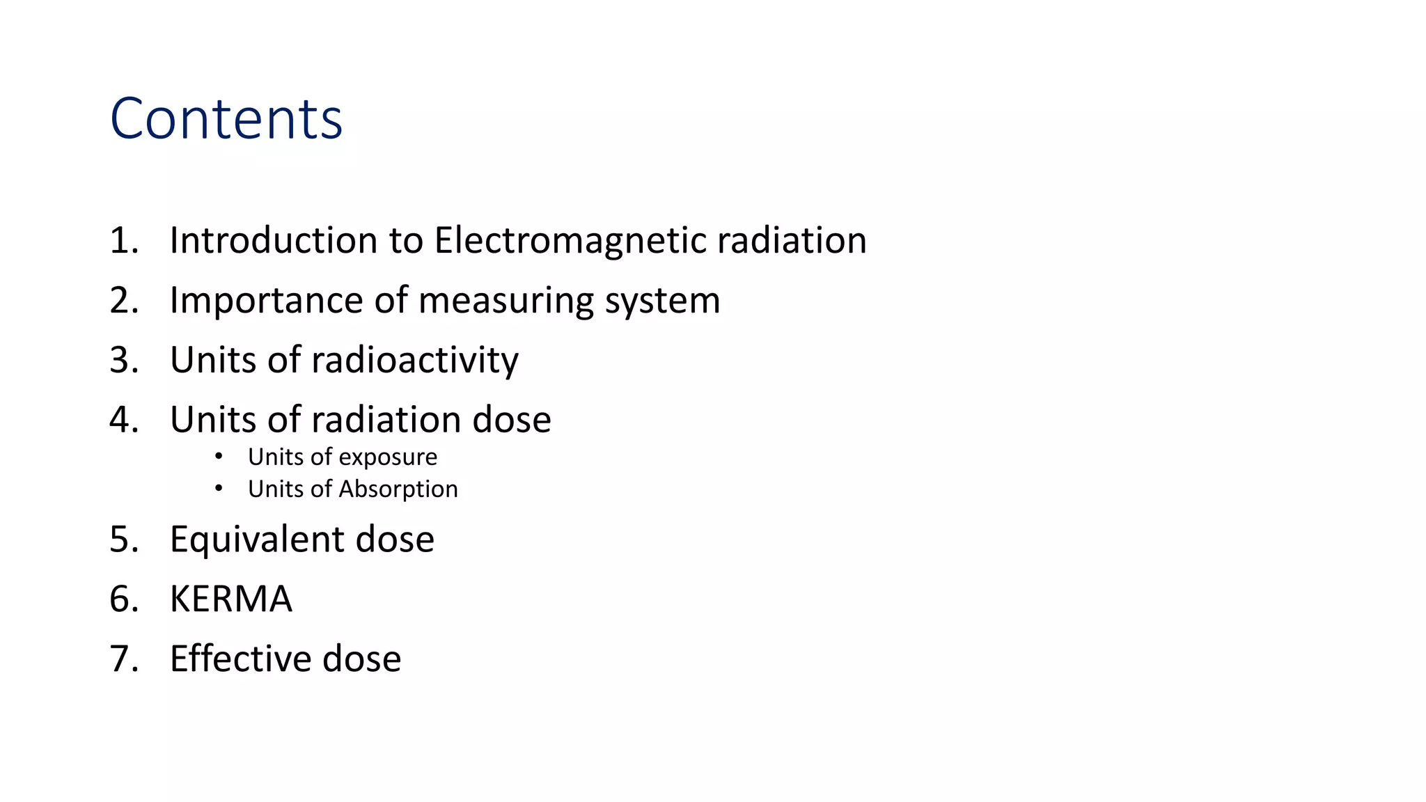 Understanding radiation units | PPTX