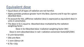 Understanding radiation units | PPTX