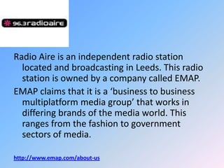 Understanding radio industries | PPTX