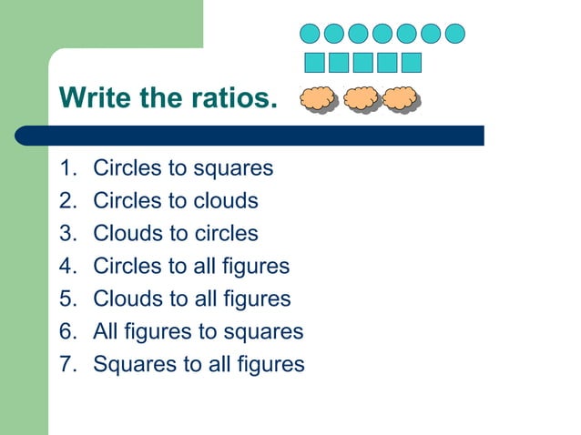 Understanding ratios assessment 1 to 15 questions | PPT