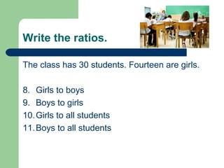 Understanding ratios assessment 1 to 15 questions | PPT